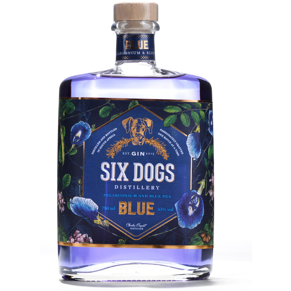 Six Dogs, Blue Gin - PhoenixBev Online Shop, Mauritius